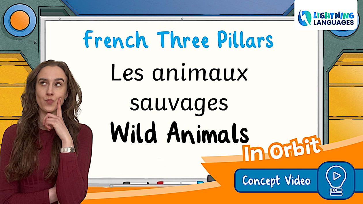 👉 Lightning Languages | French | In Orbit | Wild Animals Three Pillars ...