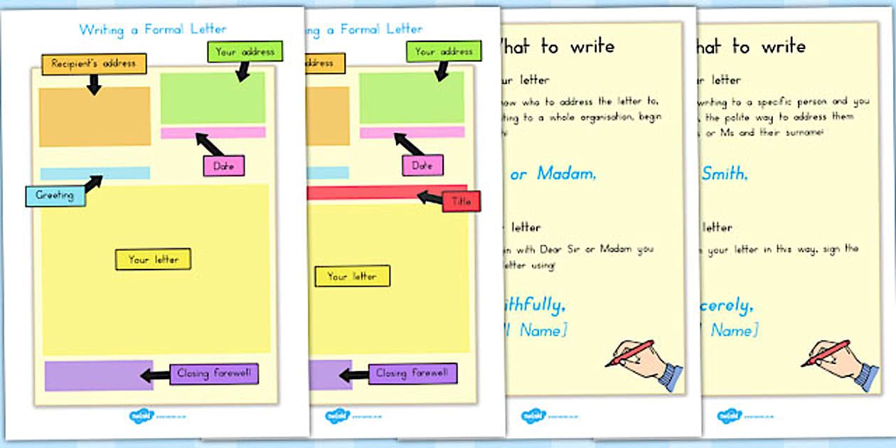 Writing a Formal Letter Prompts | Twinkl | Teacher Made
