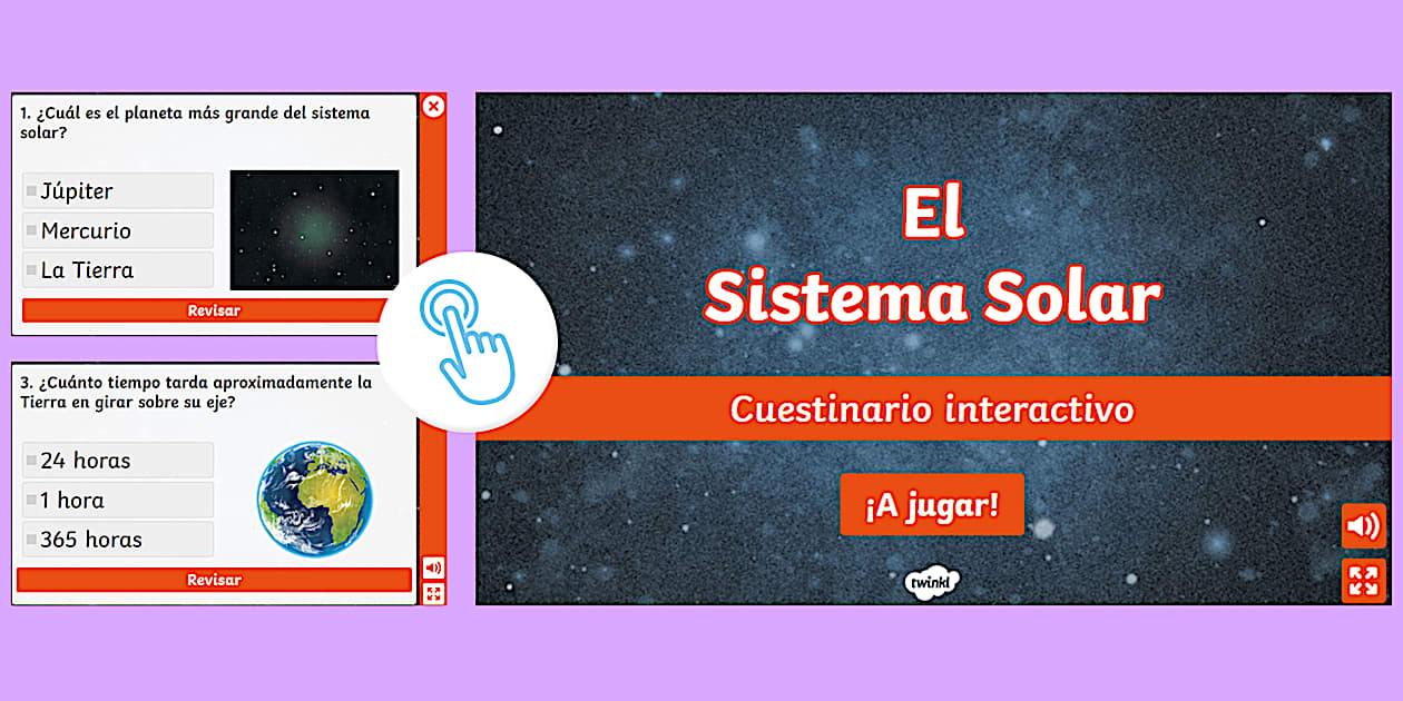 Cuestionario interactivo: El sistema solar - Twinkl