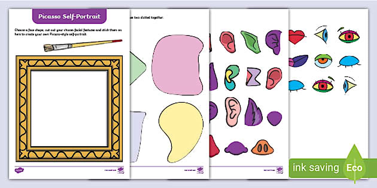 Picasso Cubism Self Portrait | Art | Twinkl USA - Twinkl