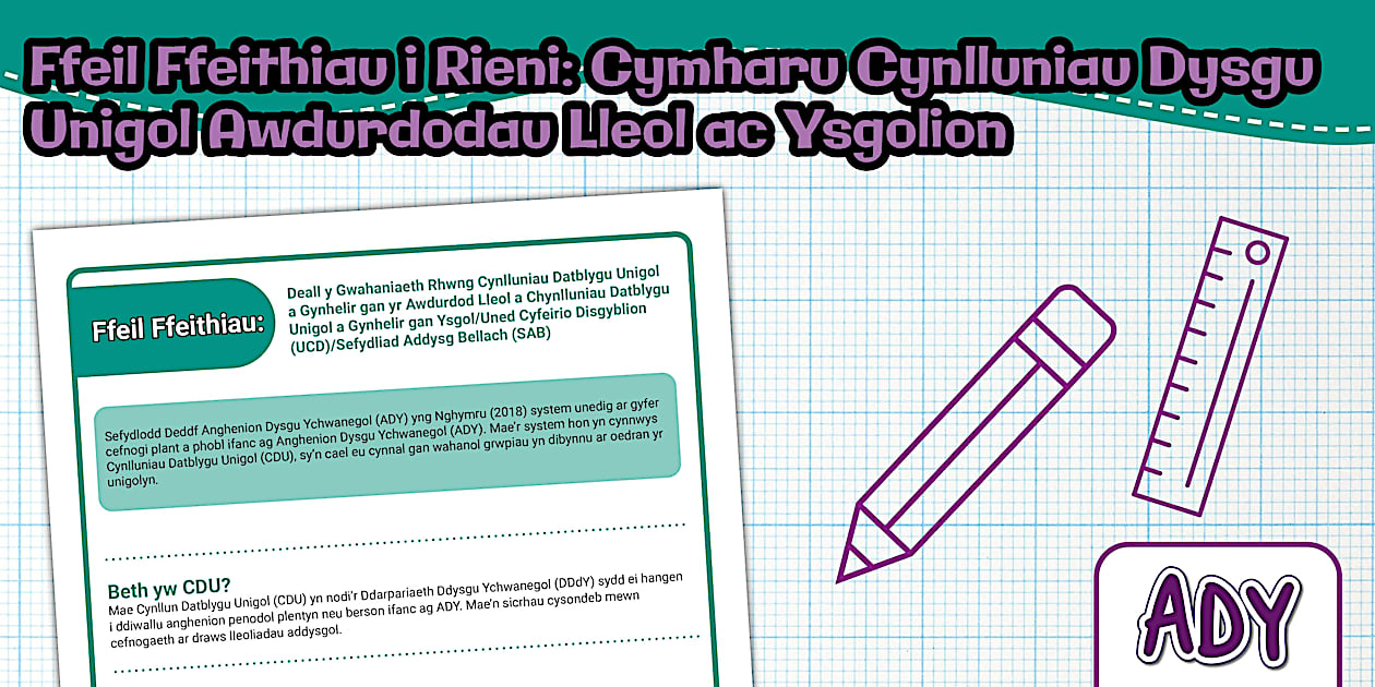 Ffeil Ffeithiau i Rieni: Cymharu Cynlluniau Dysgu Unigol Awdurdodau ...