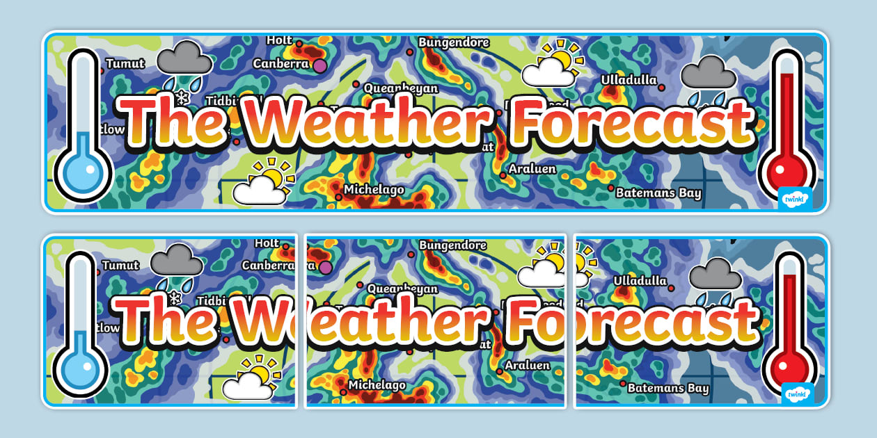 The Weather Forecast Display Banner (teacher made) - Twinkl