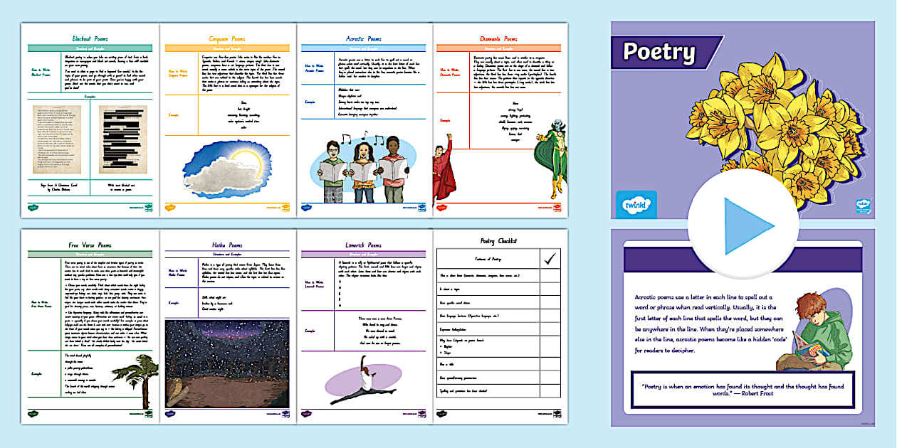 Level 3 (Phase 2) Writing - Poetry Writing Pack - Twinkl