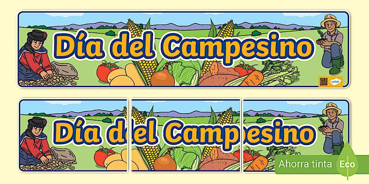 Pancarta: Día del Campesino | Twinkl Perú (teacher made)