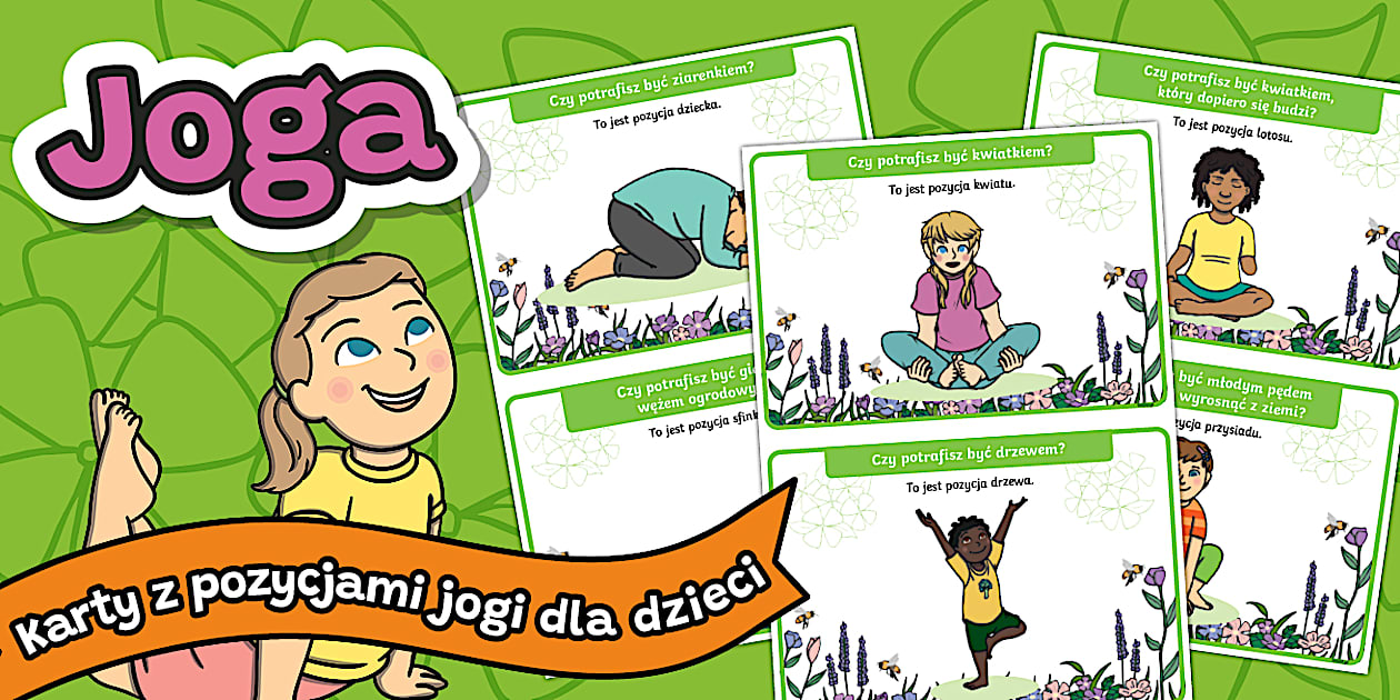 * NEW * Roślinkowa joga | Karty do zabawy