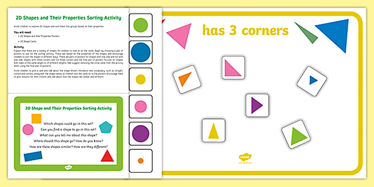 👉 2D Shape and Their Properties Sorting Activity - Twinkl