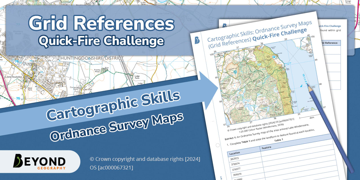 Cartographic Skills: OS Maps (Grid References) Quick-Fire Skills Challenge