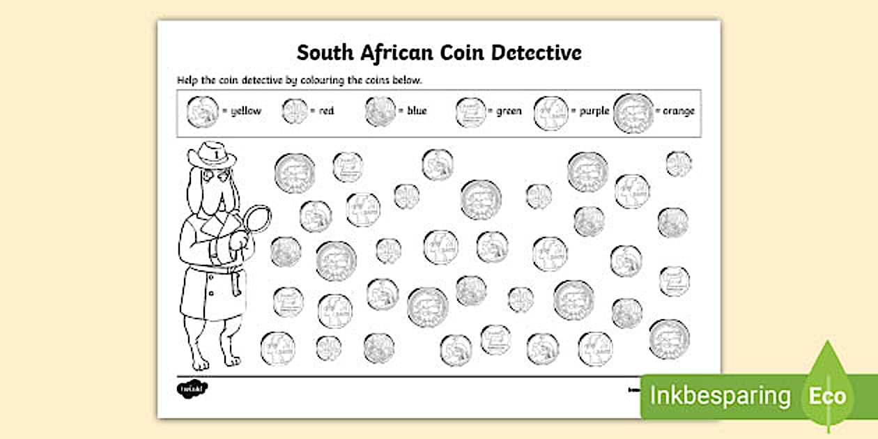 South African Coin Detective (teacher made) - Twinkl