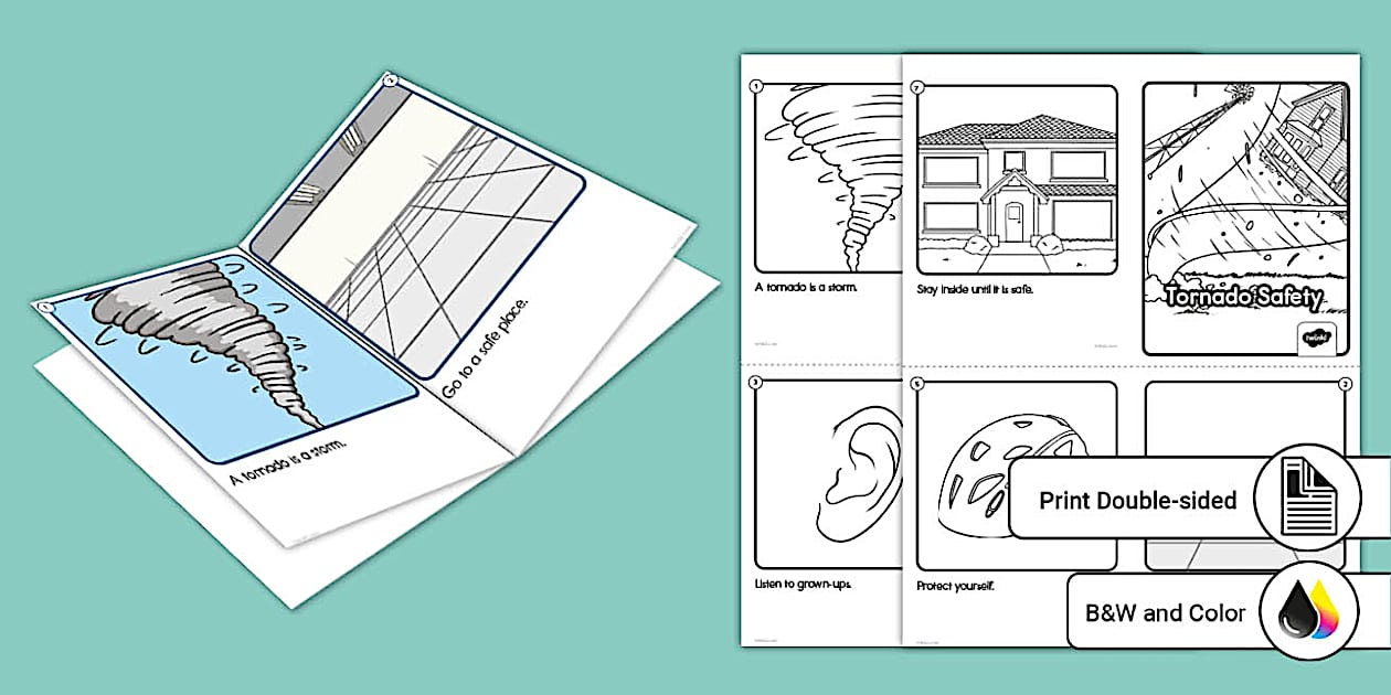 Tornado Safety Emergent Reader (teacher made) - Twinkl
