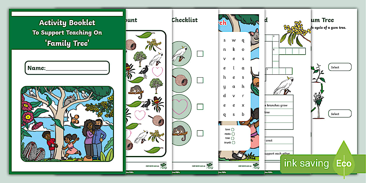 Interactive Family Tree PDF Activity Booklet | NSS | Twinkl