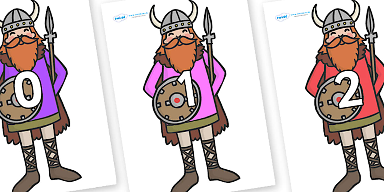 Numbers 0-100 on Vikings (Teacher-Made) - Twinkl