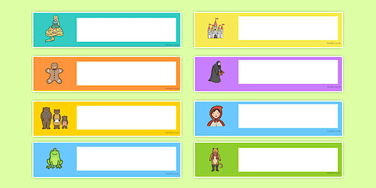 Traditional Tales Themed Editable Gratnells Tray Labels - labels