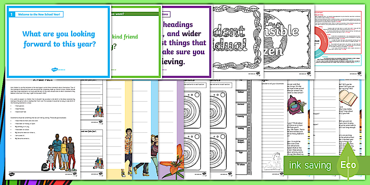 CfE Back to School Second Level Resource Pack (teacher made)