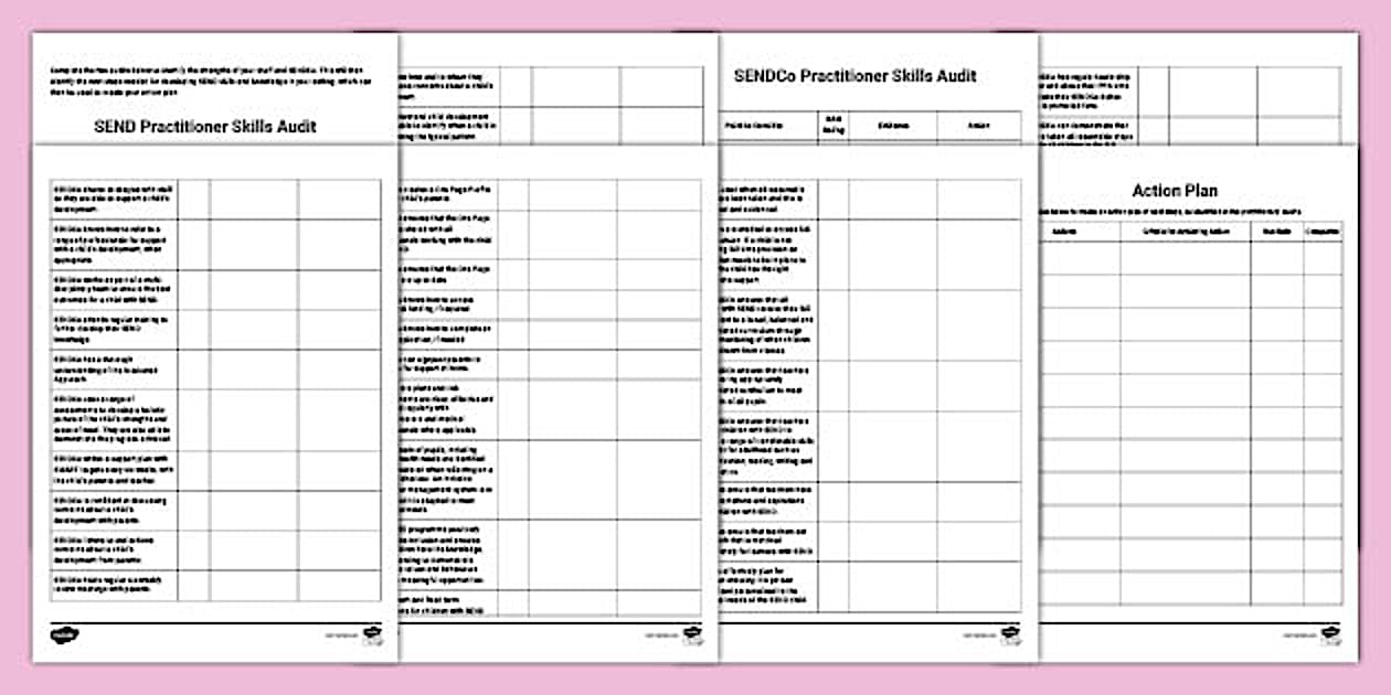 SEND Skills Audit (teacher made) - Twinkl