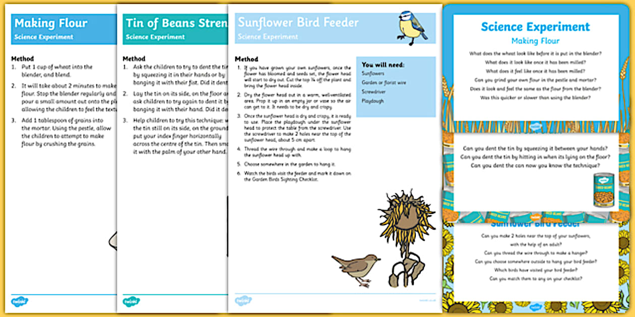 Harvest Science Experiments Resource Pack - Twinkl