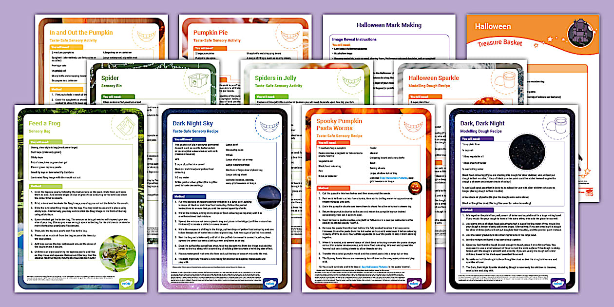 Halloween Sensory Activities Pack | Messy Play | Twinkl