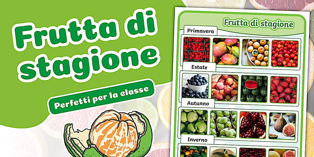 Poster: Frutta di stagione - Twinkl
