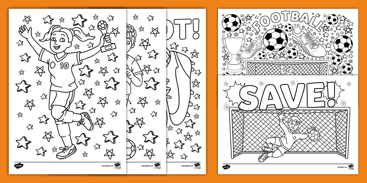 Football Doodle Colouring Pack
