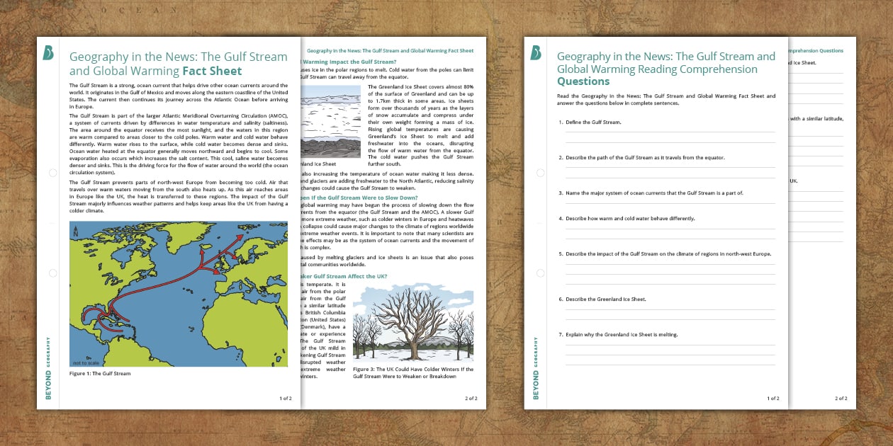 The Gulf Stream and Global Warming Reading Comprehension