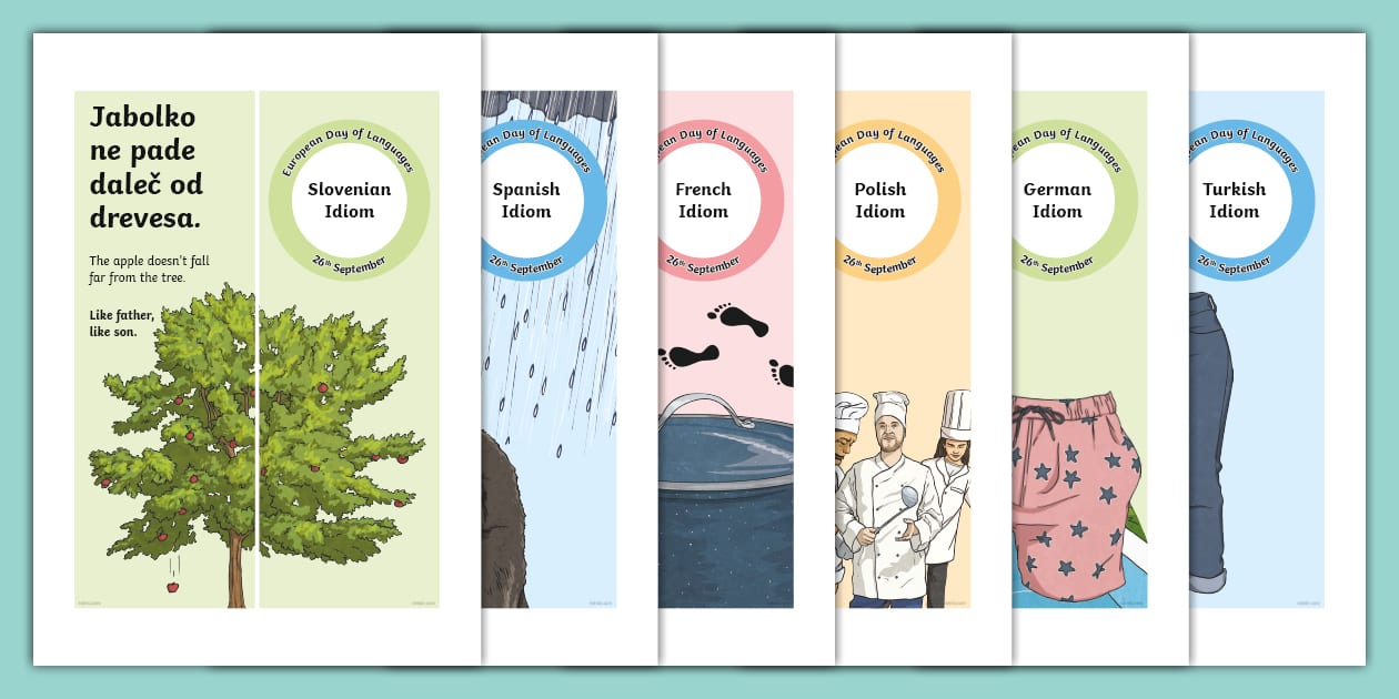 👉 European Idioms Bookmarks | European Day of Languages | KS2