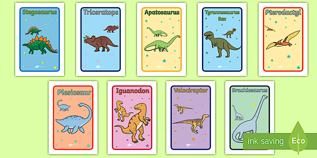 Dinosaur Themed IKEA Tolsby/Fiestad Frames Signs - Twinkl