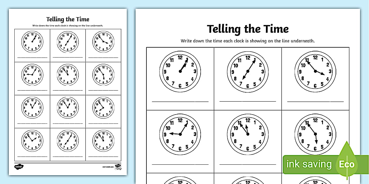 Five Past and Five To Times Activity Sheet |Twinkl - Twinkl