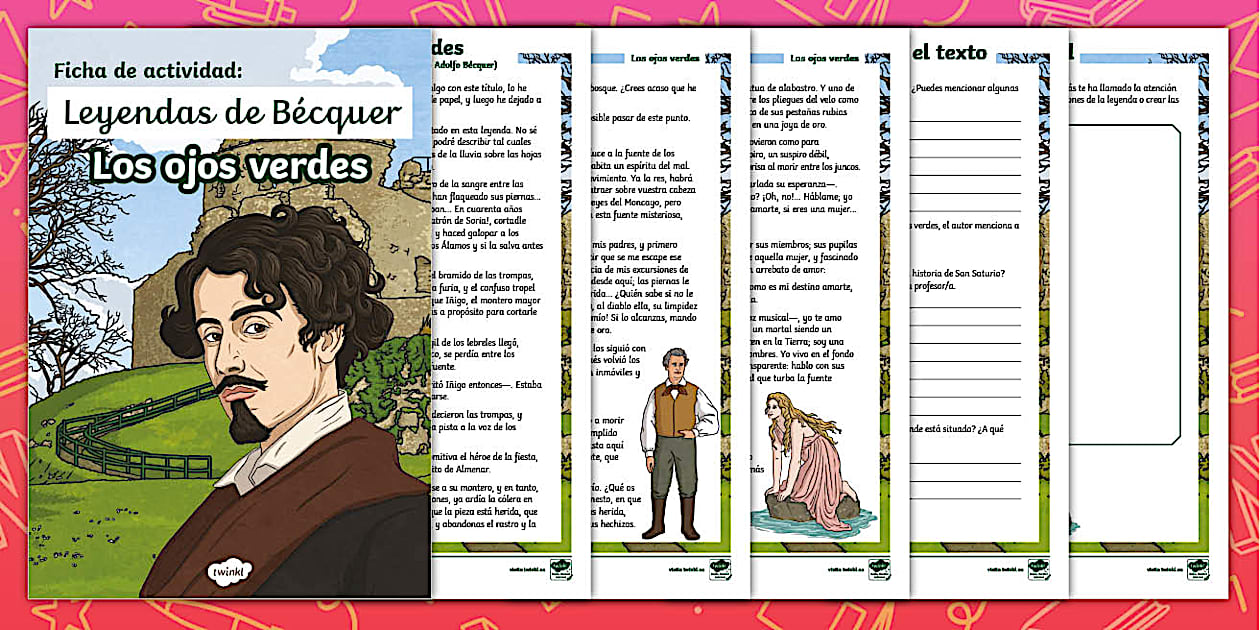 Ficha de actividad: Leyendas de Bécquer- Los ojos verdes