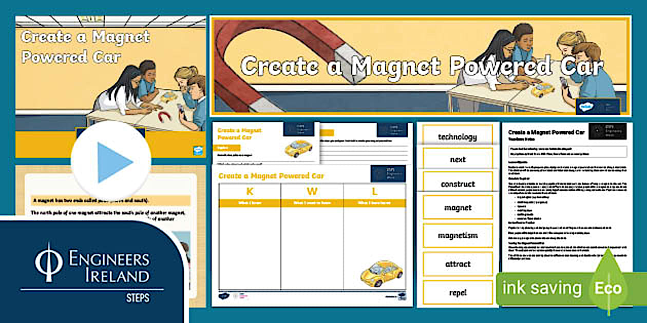 Create a Magnet Powered Car Pack