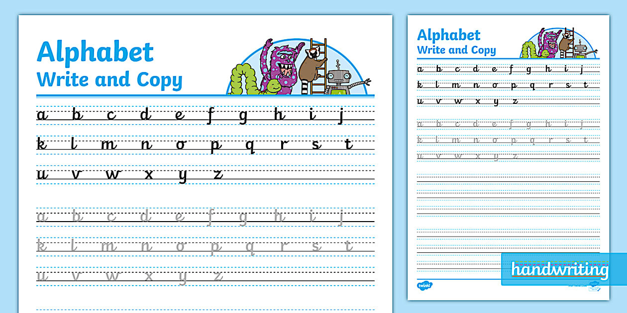 Cursive Handwriting Practice Sheet (teacher made) - Twinkl