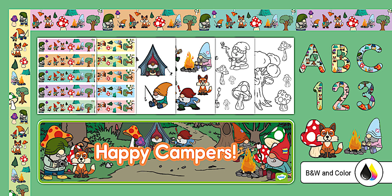 Summer Camp Bulletin Board Ideas | Resource | Twinkl USA