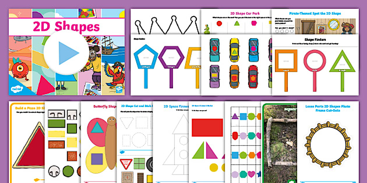 👉 Maths Activity for Nursery Class | EYFS | 2D Shapes