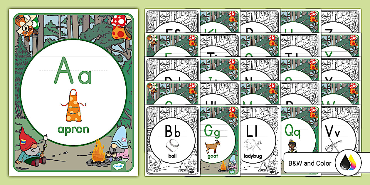 Happy Campers! Alphabet Posters