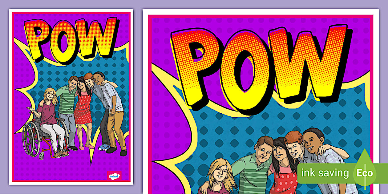 Back to School Pop Art Display Poster (Hecho por educadores)