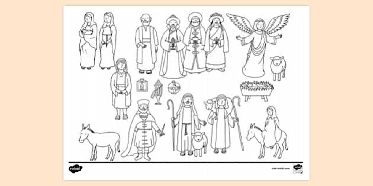 Nativity Colouring | Colouring Sheets