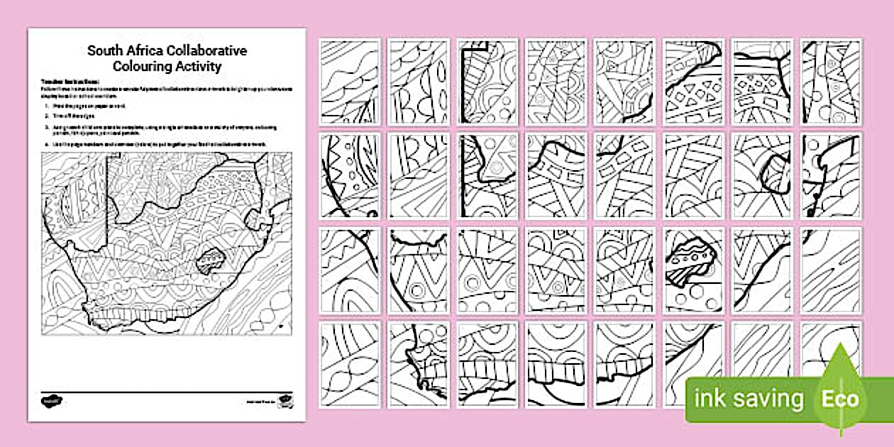 South Africa Colouring Pictures | Collaborative Colouring