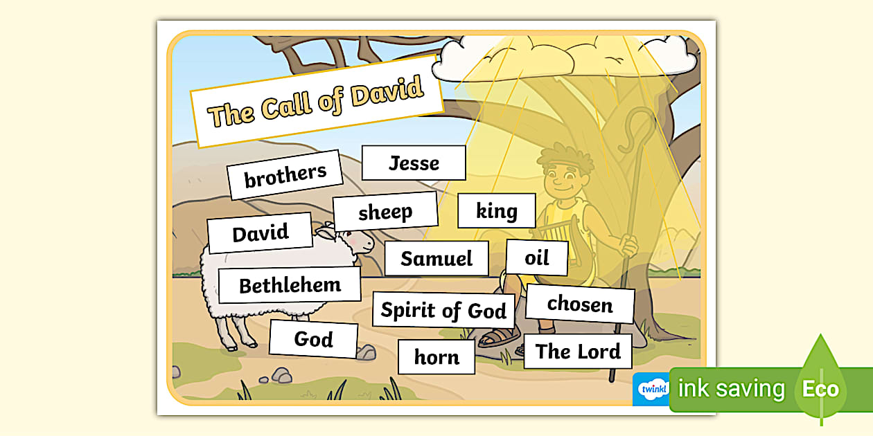 The Call of David Vocabulary Word Mat | Twinkl Resources