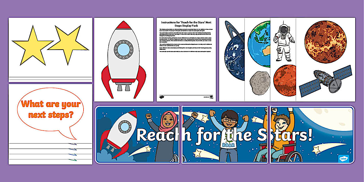 Reach for the Stars Next Steps Display Pack - Twinkl