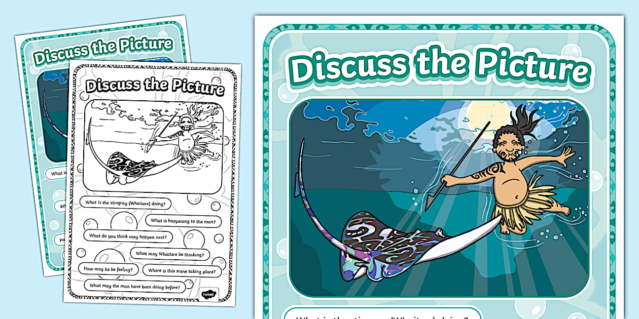 Discuss the Whaitere the Enchanted Stingray Scene Picture Prompt