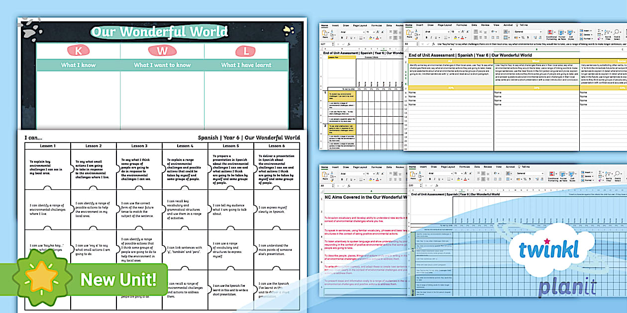 👉 PlanIt Year 6 Spanish Medium-Term Plan: Our Wonderful World