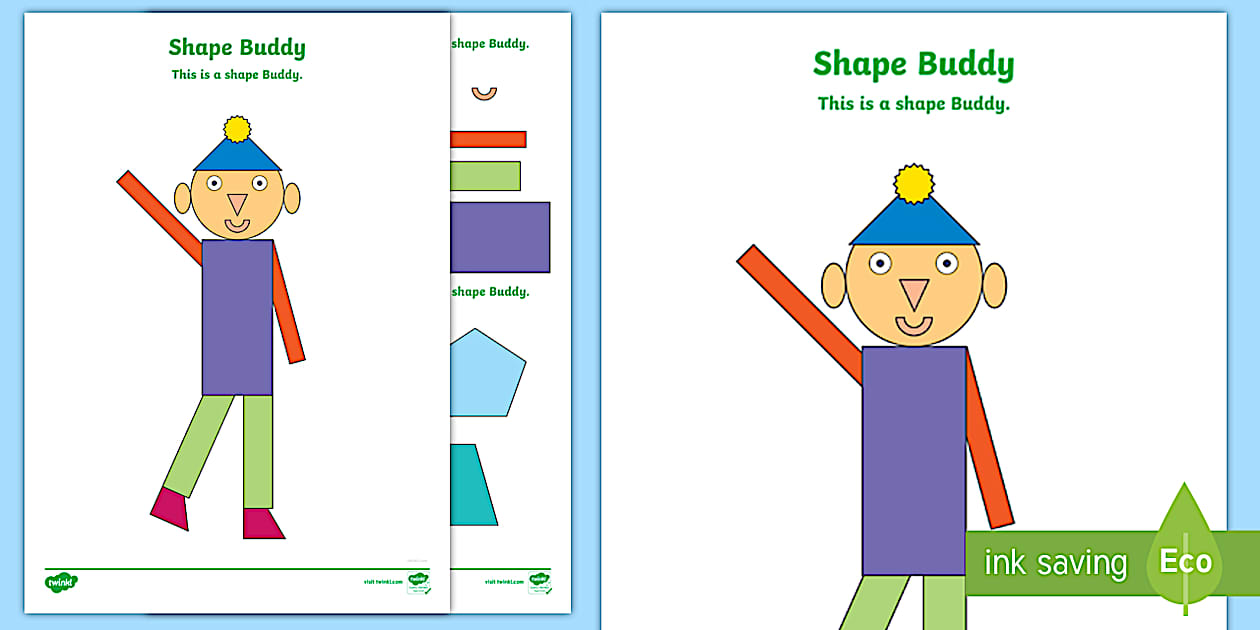 Shape Buddy Worksheet / Worksheet - Twinkl