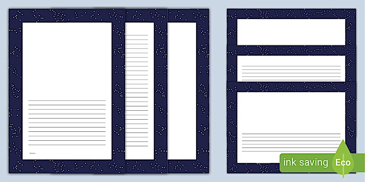 Star Constellations Page Borders (teacher made) - Twinkl