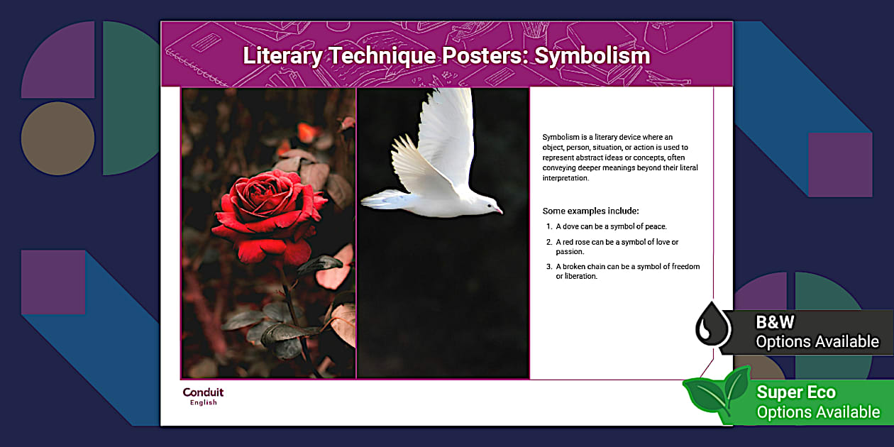 Literary Techniques Posters: Symbolism (teacher made)