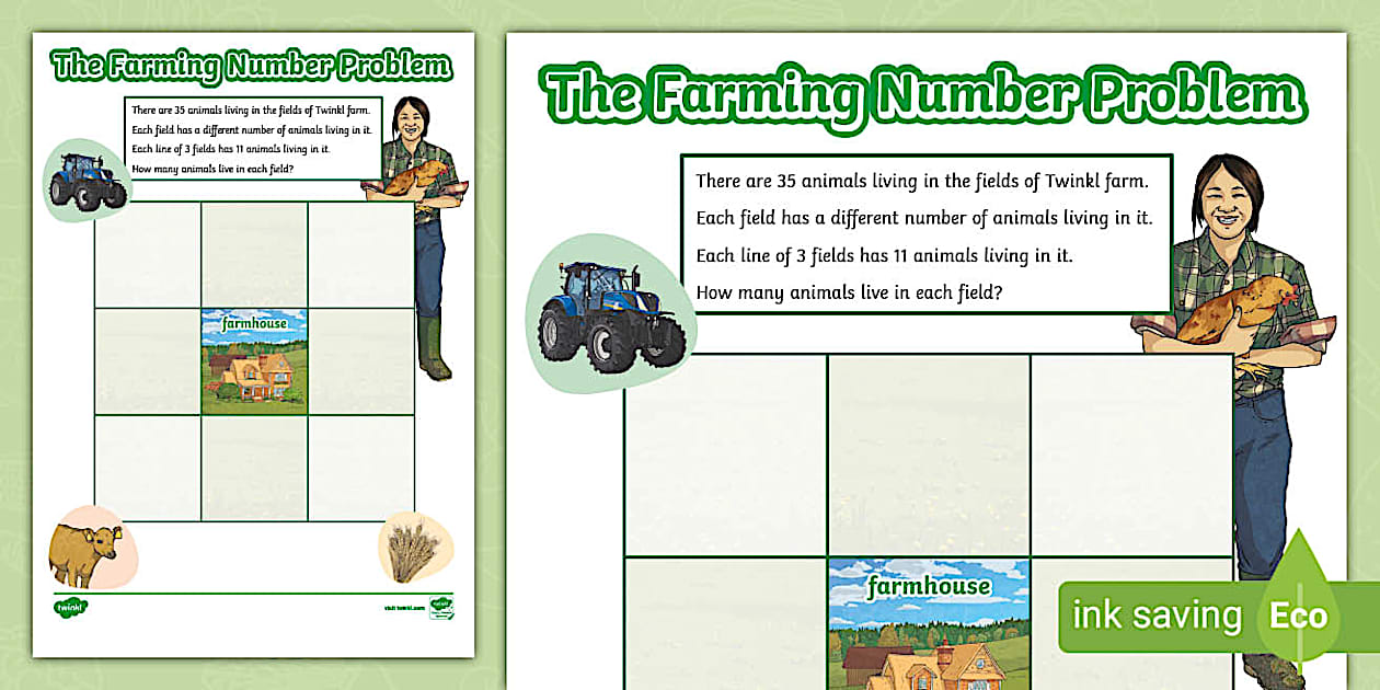 👉 Year 5 The Farming Number Problem - Twinkl