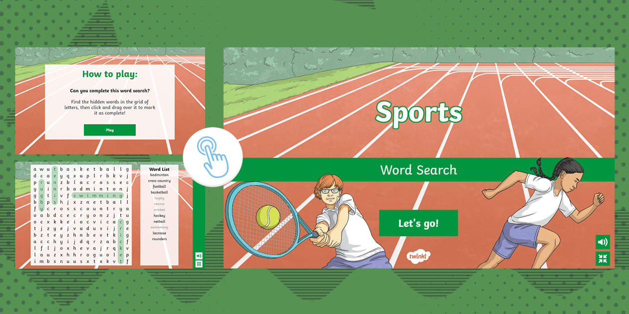 Sports Interactive Word Search (teacher made) - Twinkl