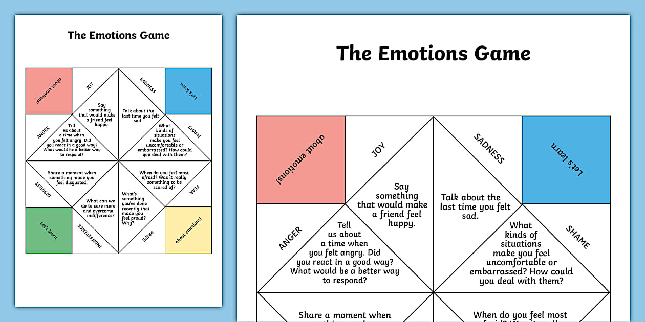 The Emotions Game (teacher made) - Twinkl