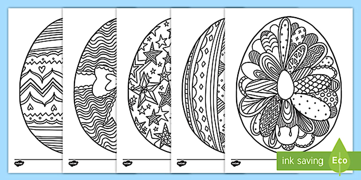 Easter Egg Mindfulness Coloring | Fourth Grade | Twinkl USA