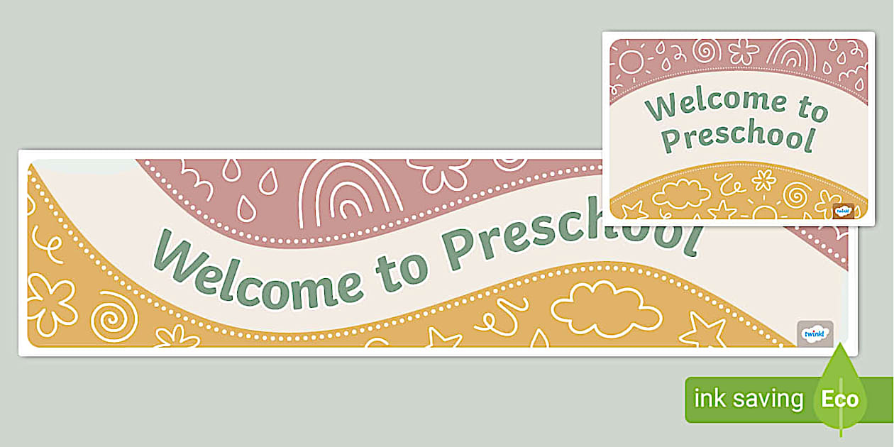 Preschool Display Banner and Poster Pack | Twinkl - Twinkl