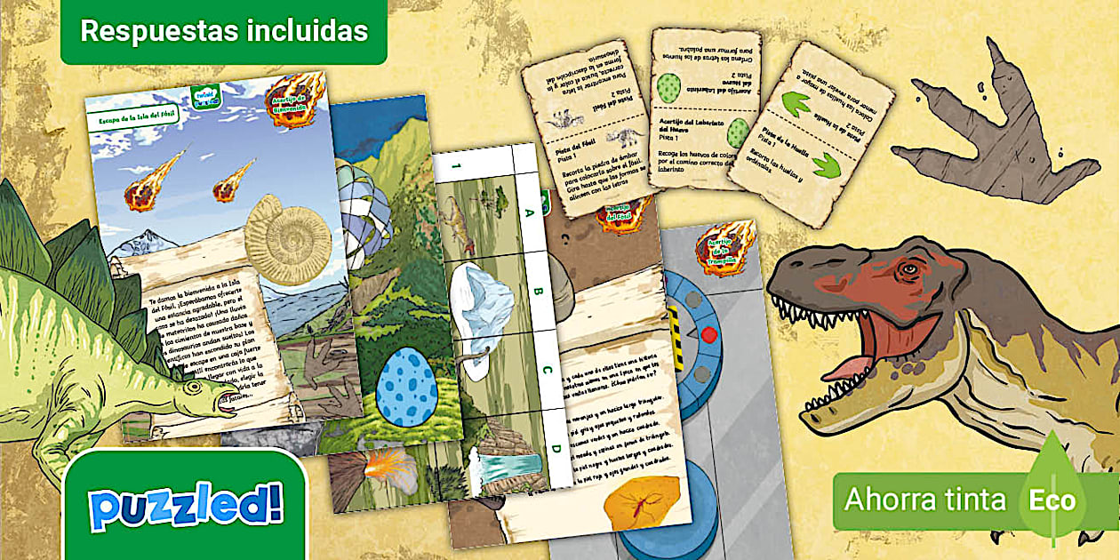 Escape Room Escapa De La Isla Del Fósil Dinosaurios