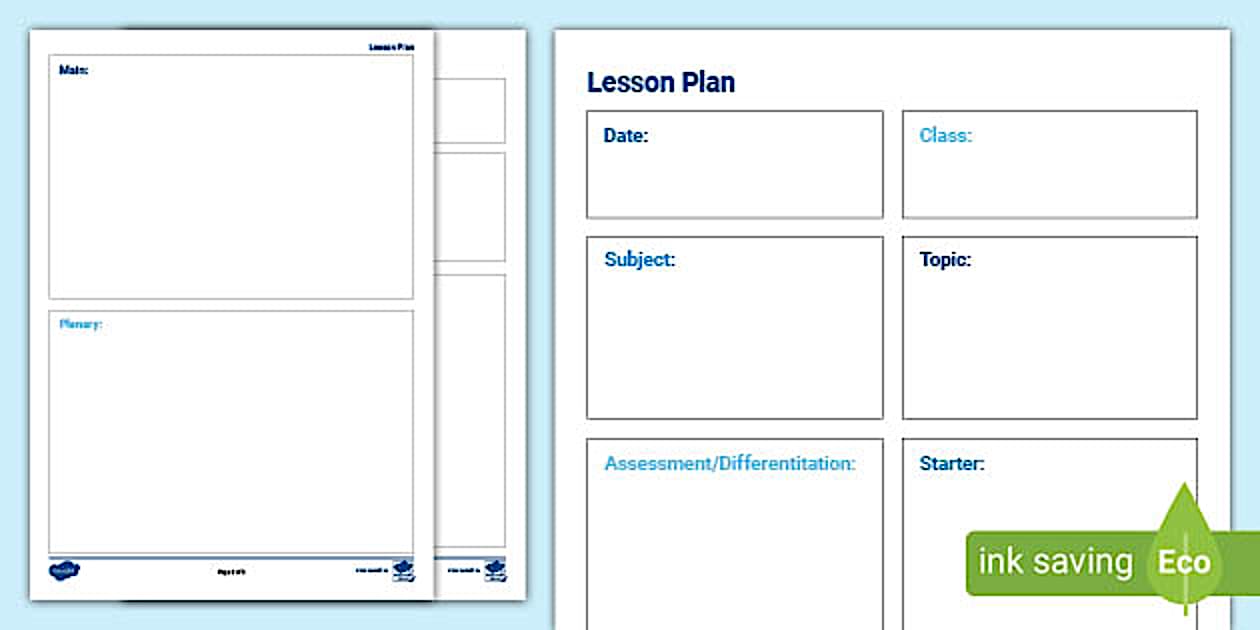 Editable Lesson Timetable Template - Twinkl ROI Resources