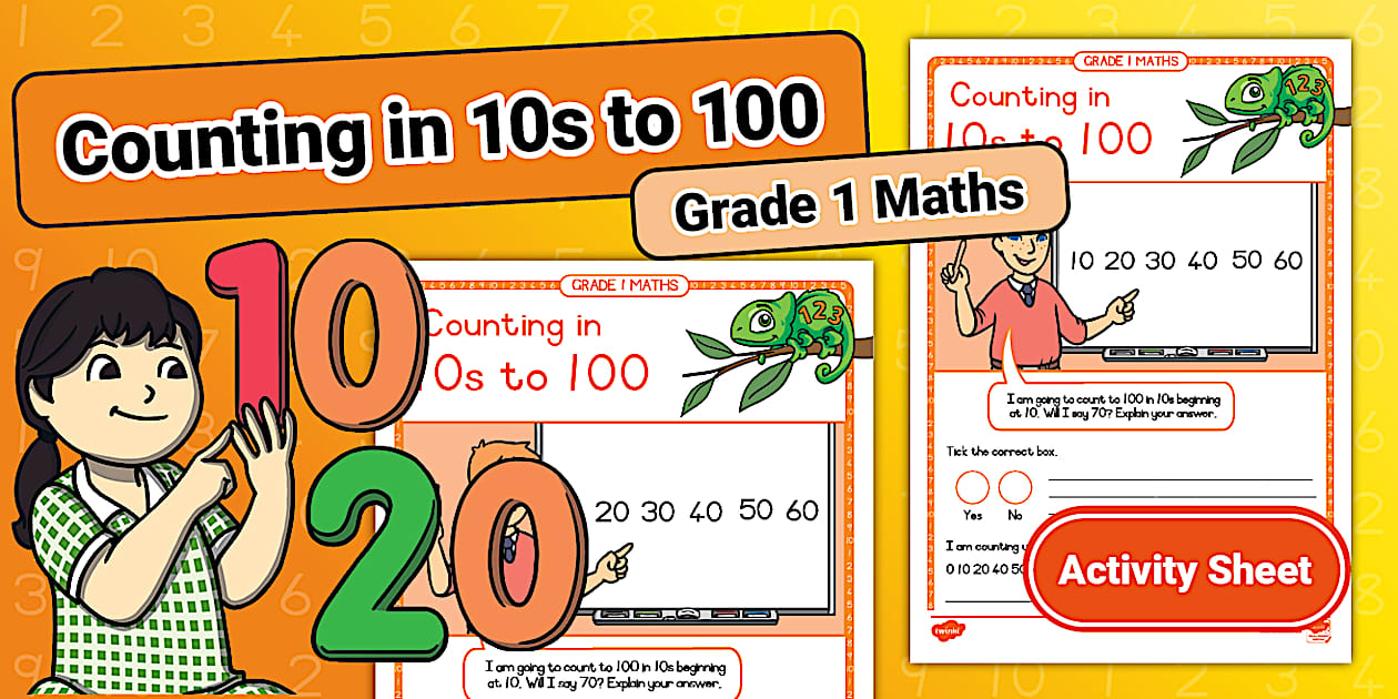 Grade 1 Maths - Counting in 10s to 100